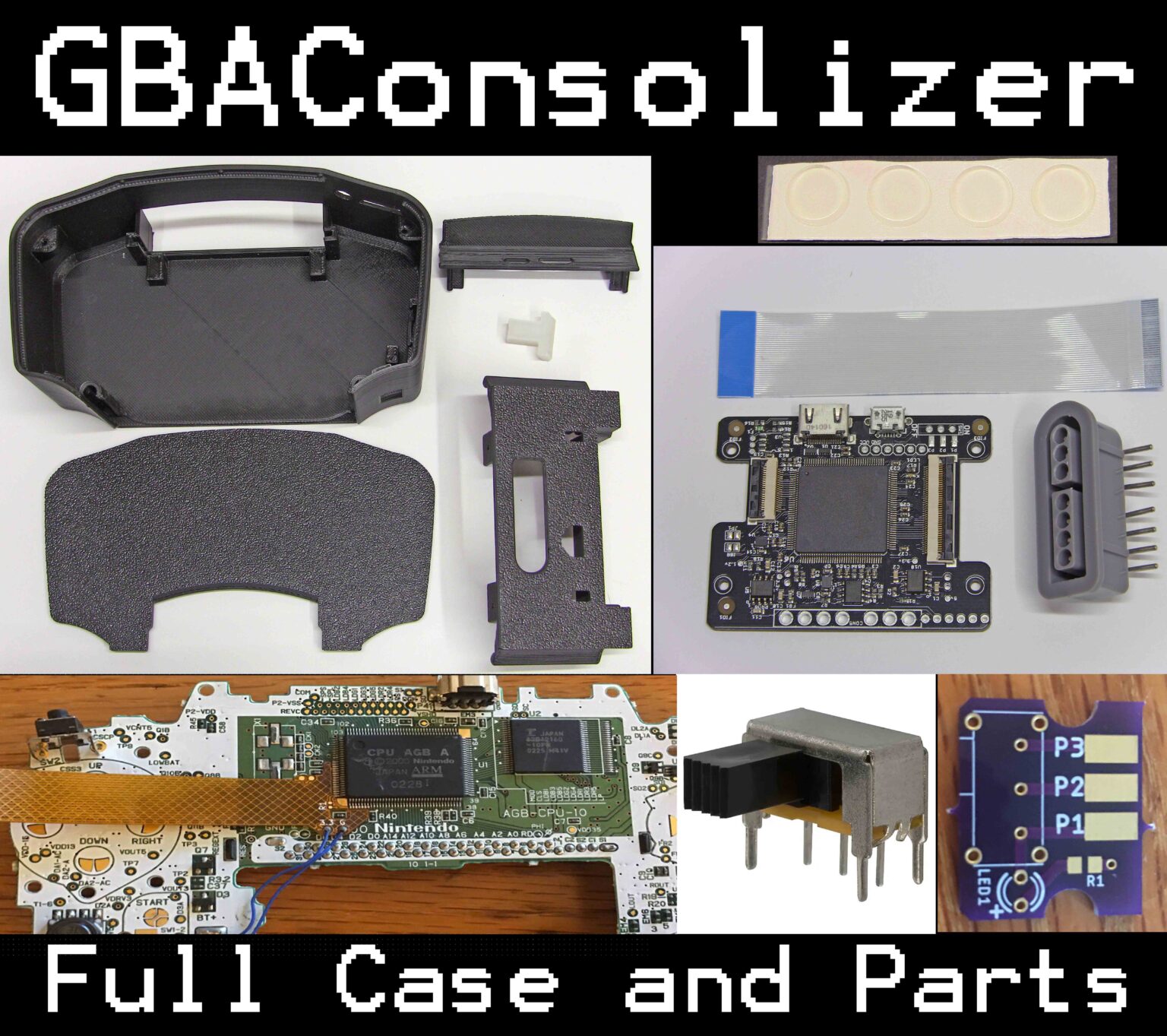 GBA Consolizer kit Full case version